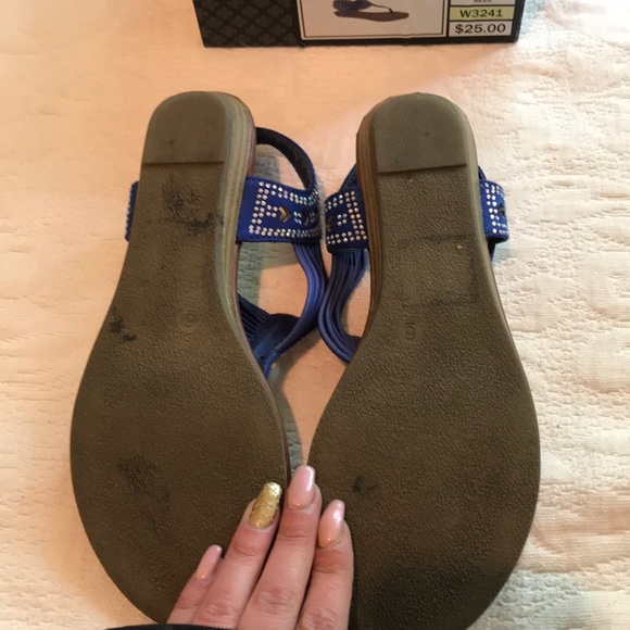 Massini | Shoes | Royal Blue Sandals | Poshmark